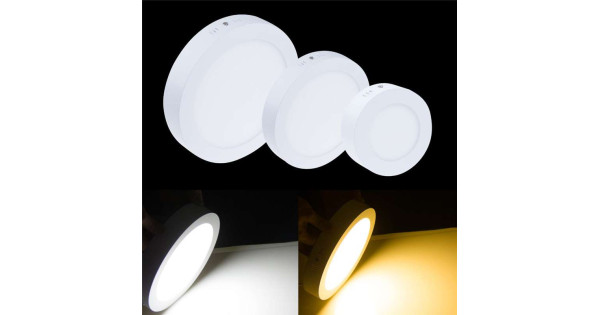 Led Panel 6w Surface mounted Neutral White 4000k Round
