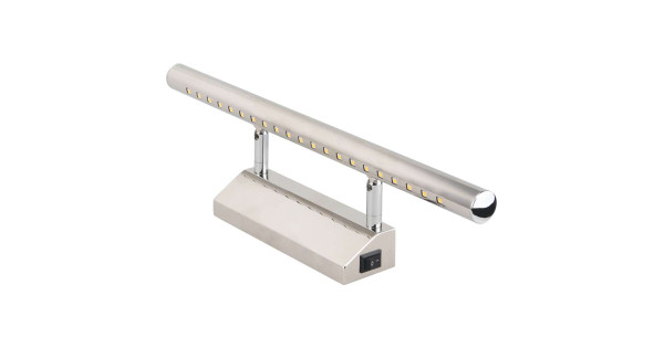 LED Lampa Spogulim Hroma 40Cm 5W Silti Balta Gaisma Ar Slēdzi Labajā Pusē